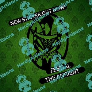 Hazbin Hotel Inspired - Zestial Vinyl Decal Sticker - Etsy