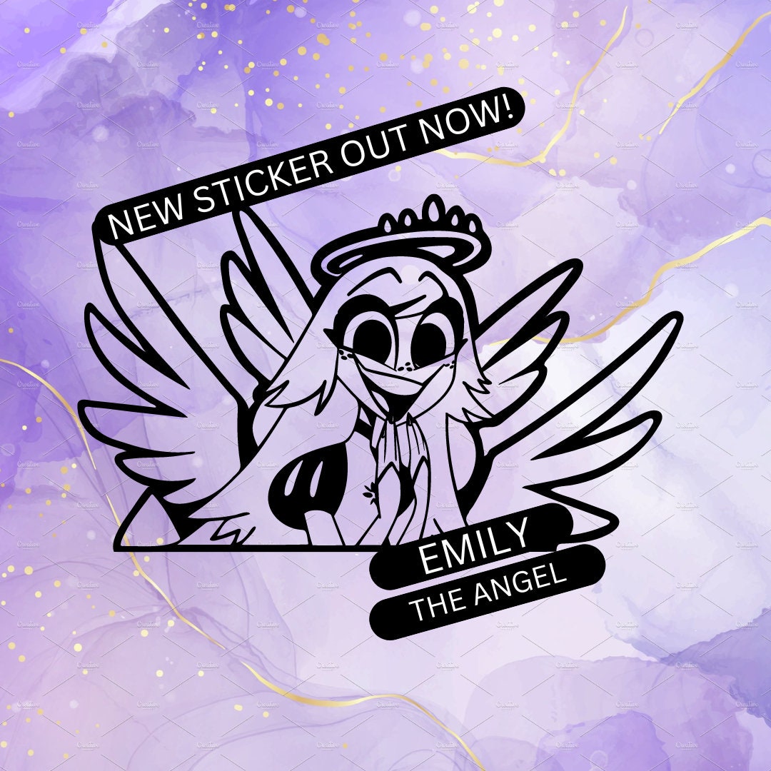 Hazbin Hotel Inspired Emily Vinyl Decal Sticker - Etsy