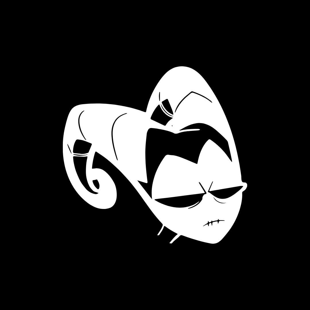 Hazbin Hotel Inspired Lute Mask Vinyl Decal Sticker - Etsy