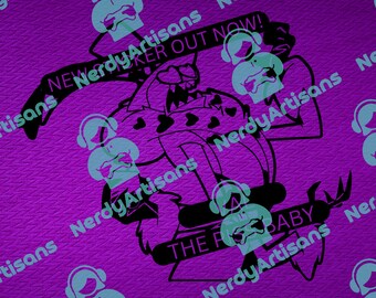 Hazbin Hotel Inspired Lute Mask Vinyl Decal Sticker - Etsy