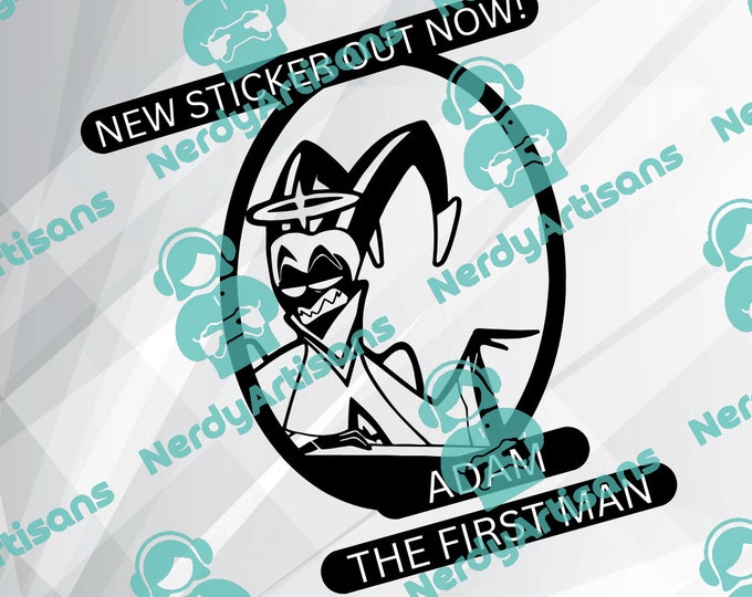Hazbin Hotel Inspired Adam Vinyl Decal Sticker - Etsy