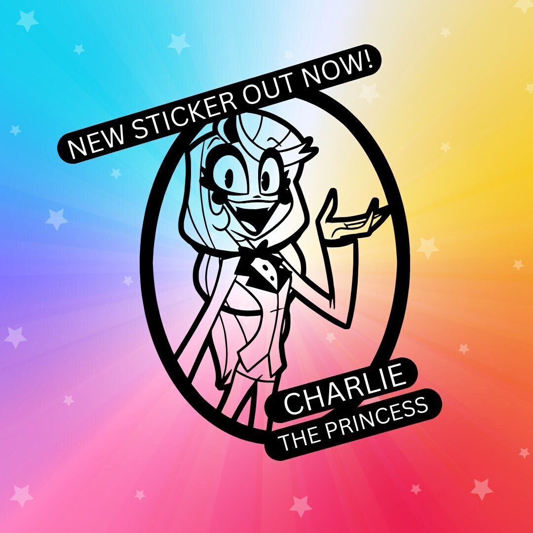 Hazbin Hotel Inspired Charlie Vinyl Decal Sticker - Etsy