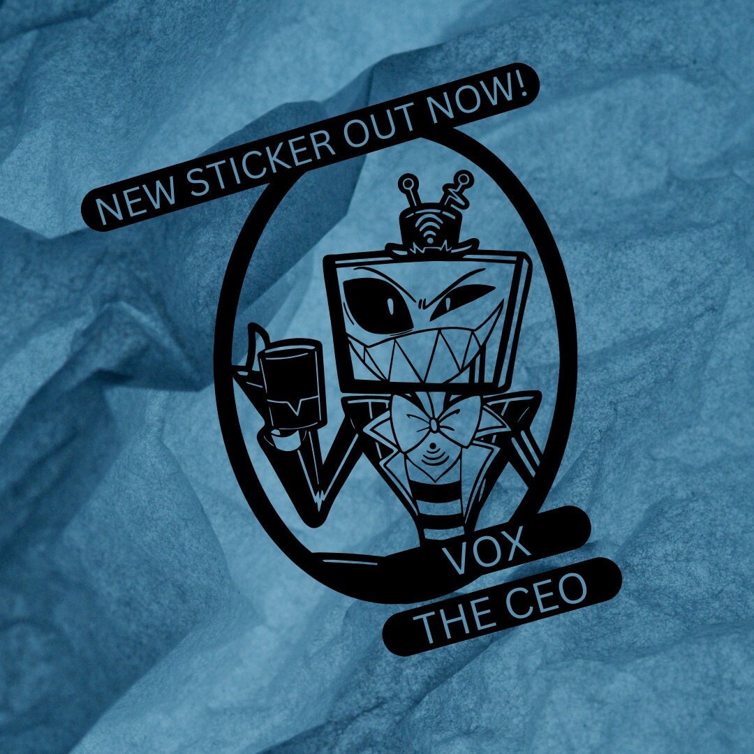 Hazbin Hotel Inspired Vox Vinyl Decal Sticker - Etsy