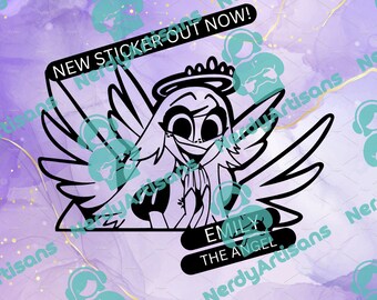 Hazbin Hotel Inspired Lute Mask Vinyl Decal Sticker - Etsy