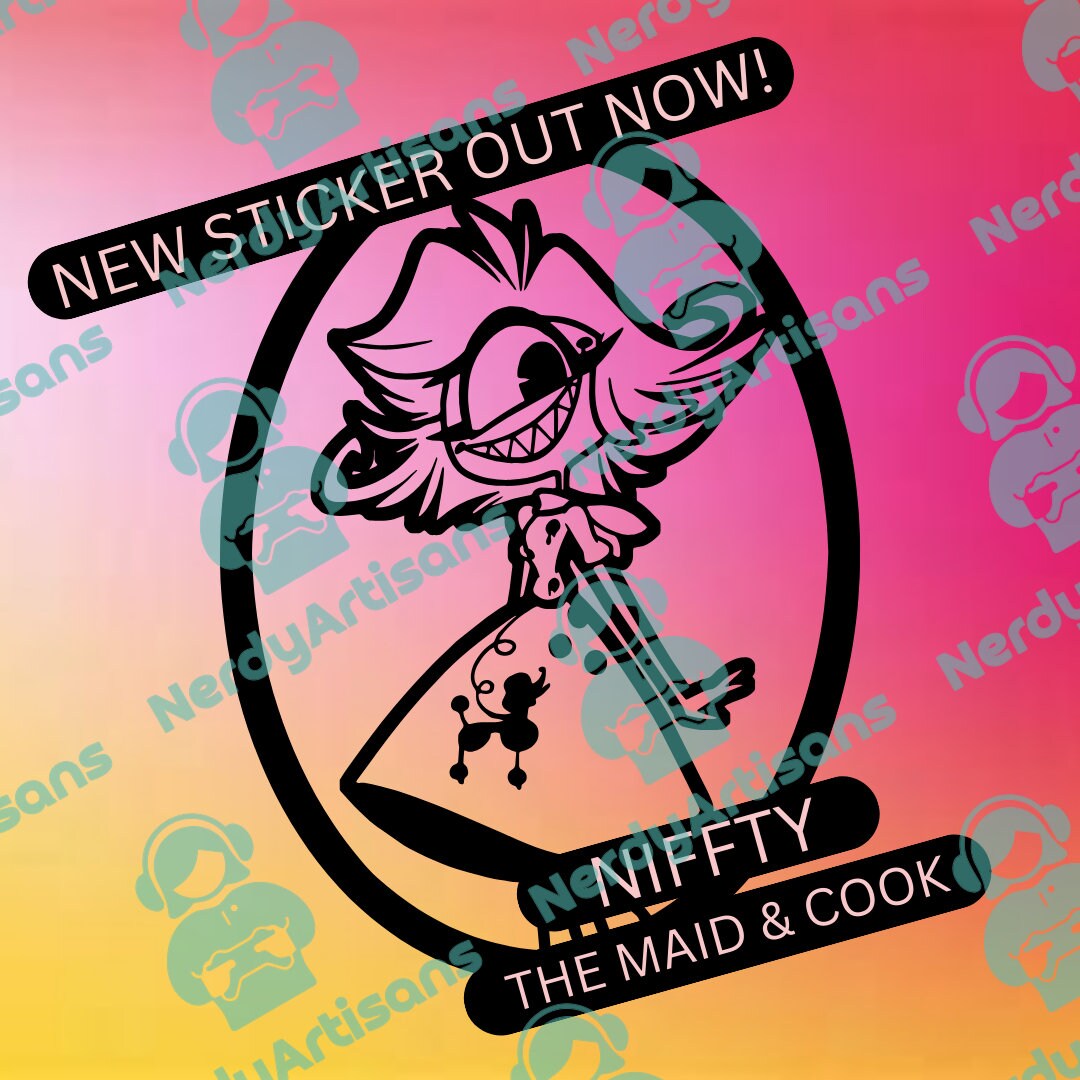 Hazbin Hotel Inspired - Niffty Vinyl Decal Sticker - Etsy