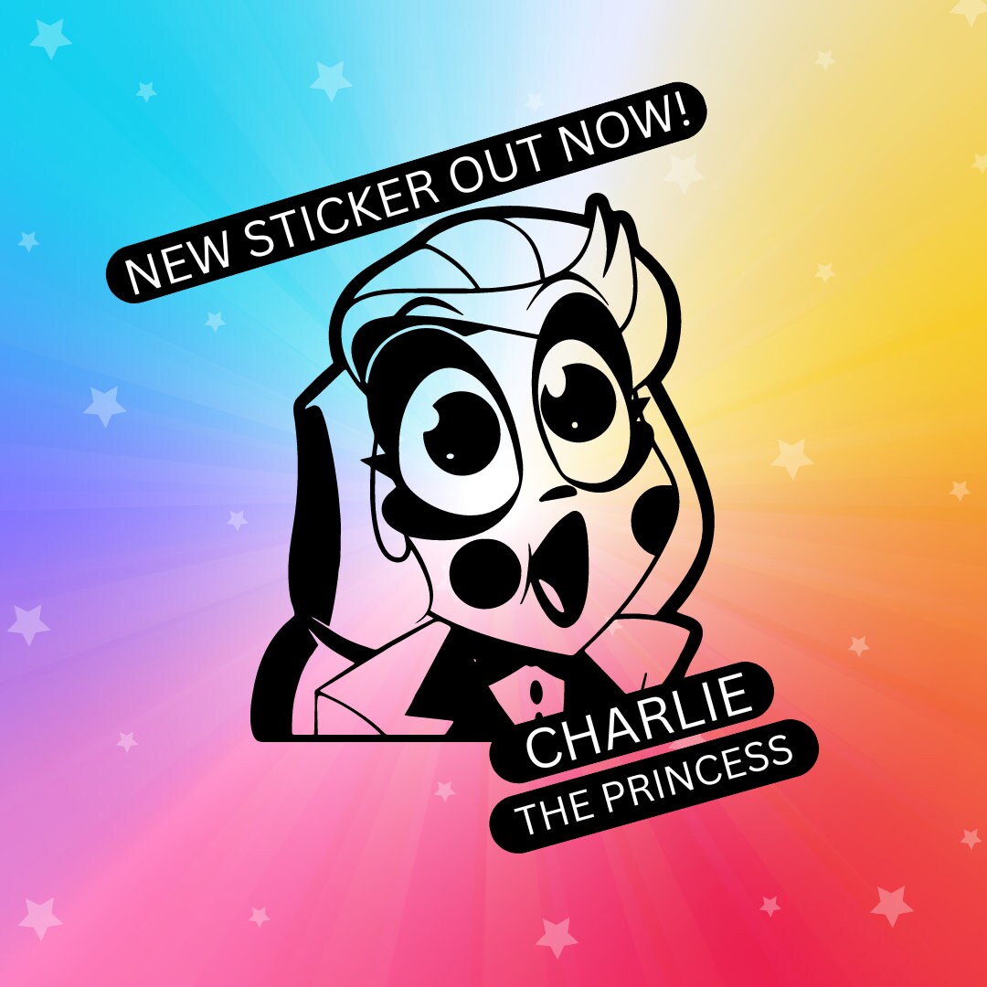 Hazbin Hotel Inspired Charlie Gasp Vinyl Decal Sticker - Etsy