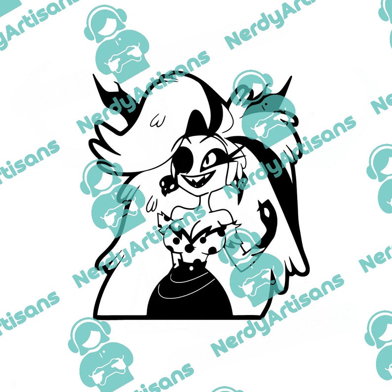 Helluva Boss Inspired - Country Bish Vinyl Decal Sticker - Etsy