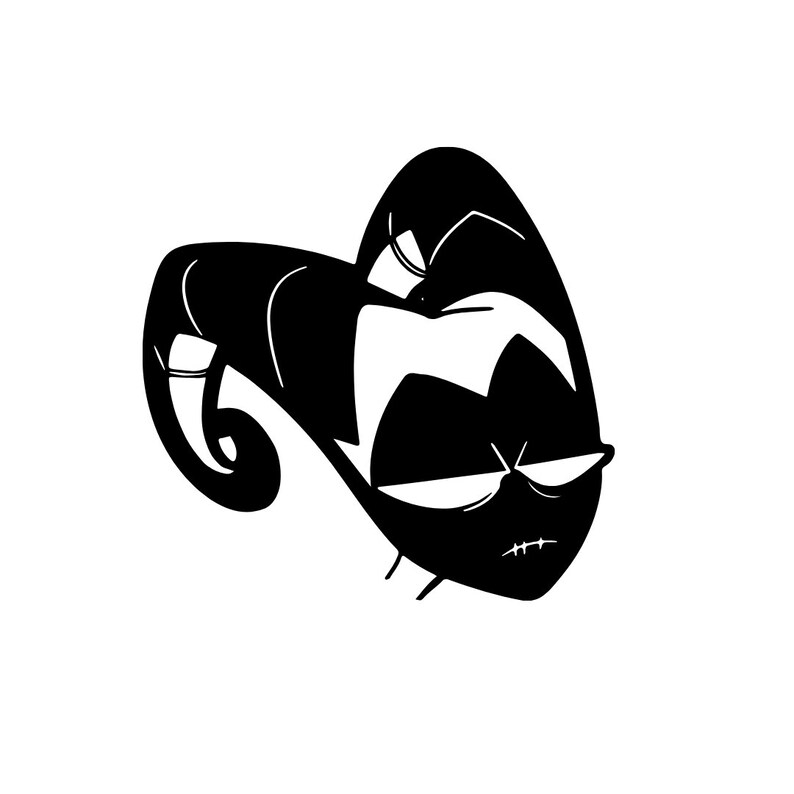 Hazbin Hotel Inspired Lute Mask Vinyl Decal Sticker - Etsy