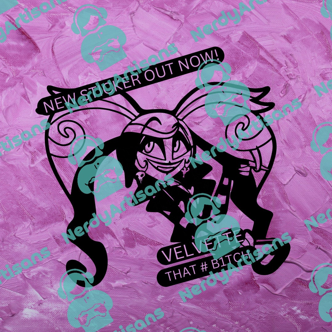 Hazbin Hotel Inspired - Velvette Full Vinyl Decal Sticker - Etsy
