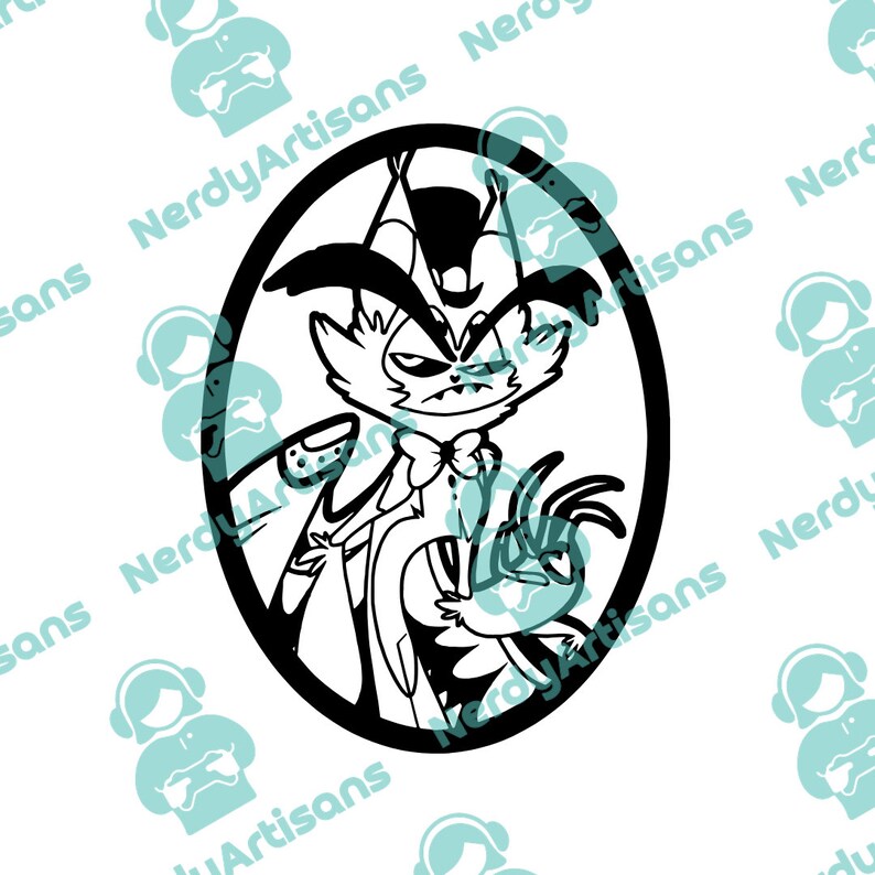 Hazbin Hotel Inspired - Husk Vinyl Decal Sticker - Etsy