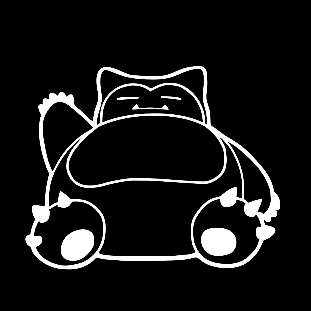 Pokemon Snorlax Vinyl Decal Sticker - Etsy