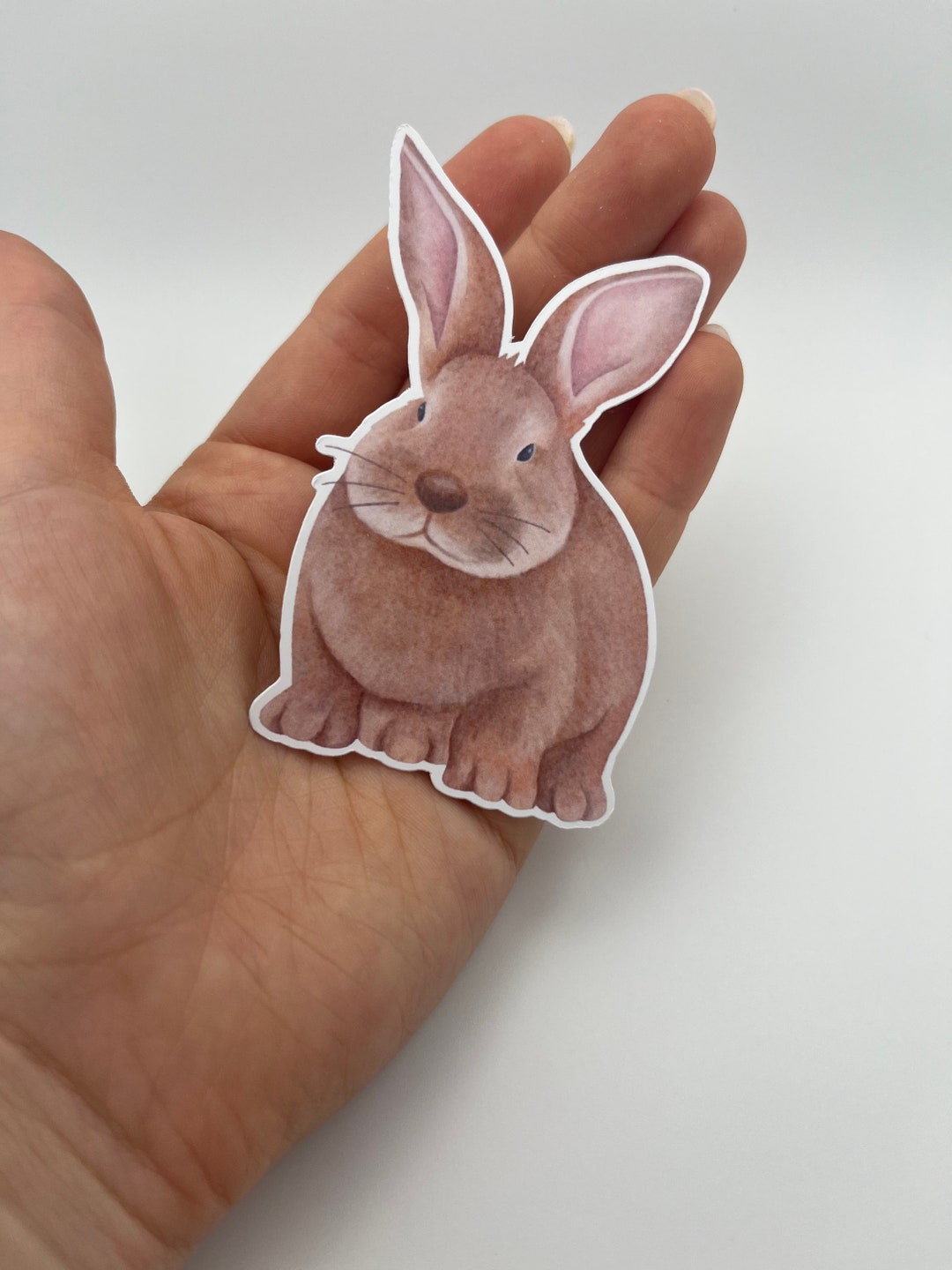 Bunny Sticker - Rabbit Sticker - Cute Sticker - Waterproof- Vinyl ...