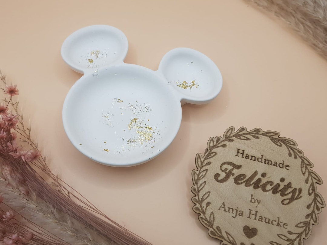 Raysin Plate Mickey Mouse Ears Bowl, Handmade - Etsy