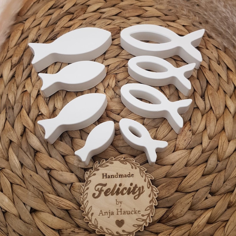 Fish Set, Set of 8, Baptism, Confirmation, Communion, Handmade ...