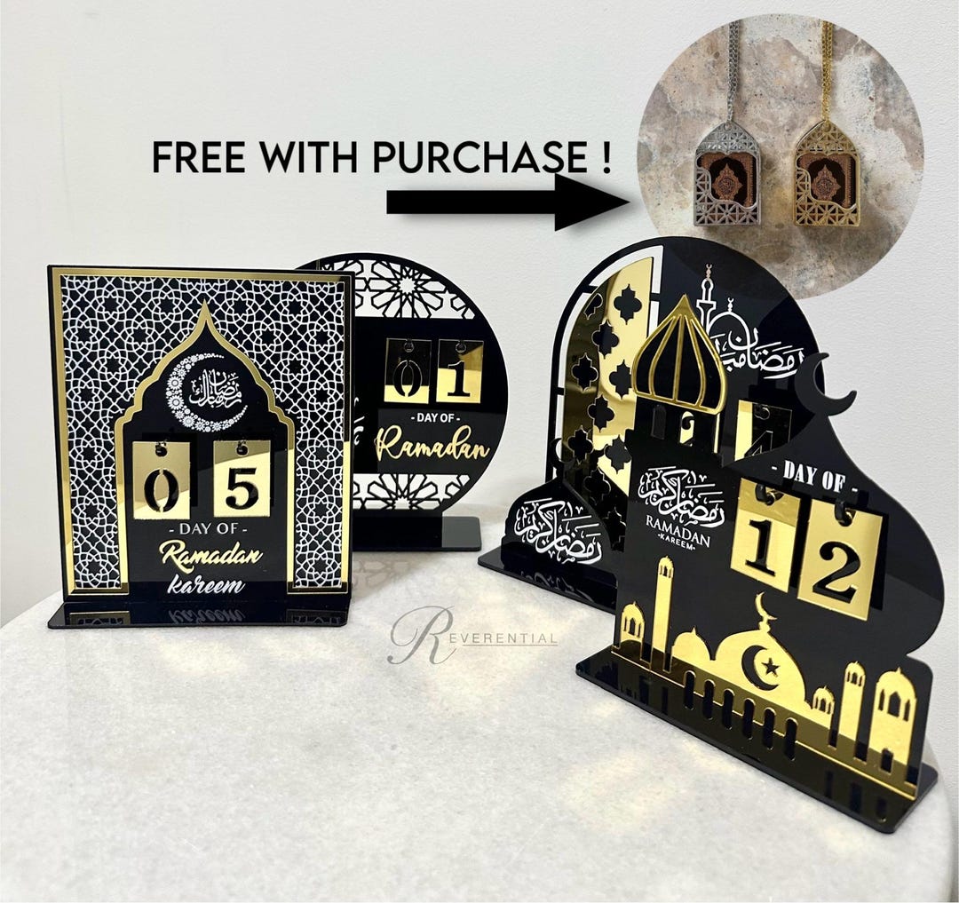 Acrylic Ramadan Countdown | Ramadan Calendar | Countdown Till Eid ...