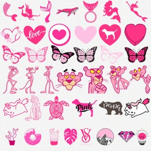 PİNK Svg Bundle, Pink Logo, Barb Svg Bundle, Girls Svg, Svg Files for ...