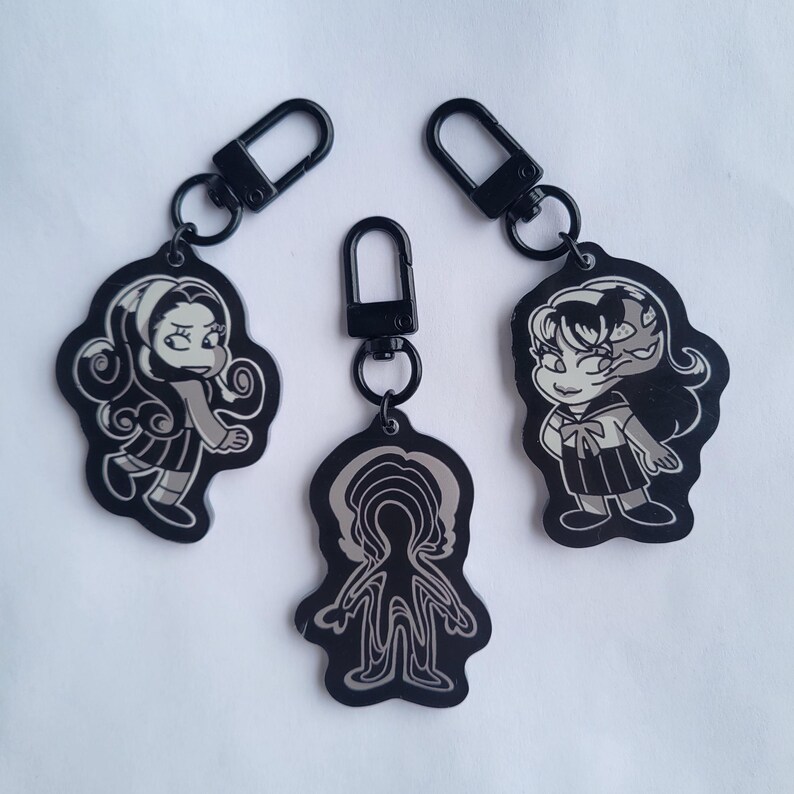 Junji Ito Keychains - Iconic Horror Stories - Etsy