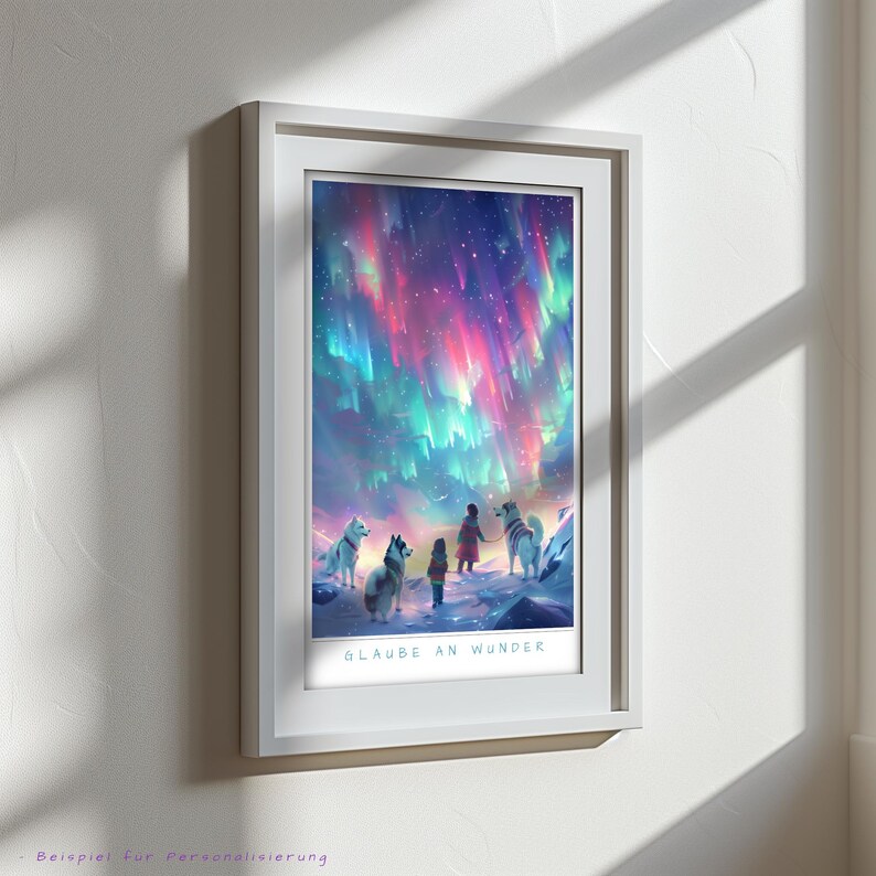 Northern Lights Children's Poster Colorful Poster Polar Lights ...