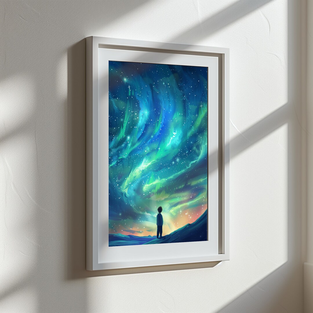 Northern Lights Children's Poster Inspirational Poster Polar Light ...