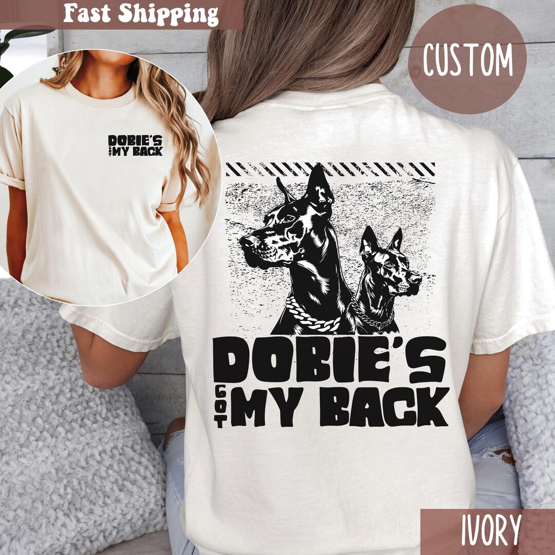 Custom Doberman T-shirt, Doberman Lover Gift, Doberman Pinscher Shirt ...