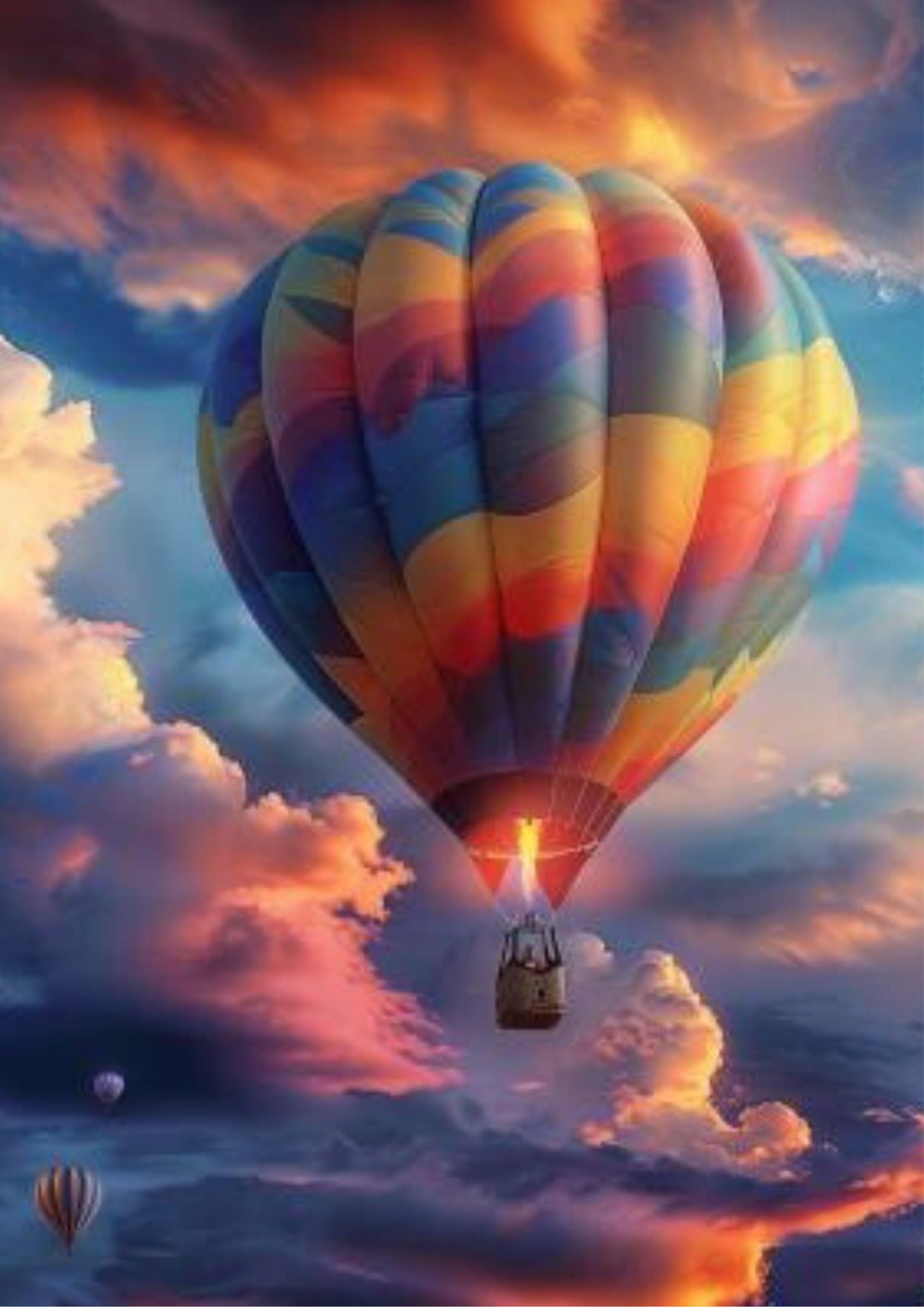 Hot Air Balloon Poster // Printable // Digital Poster // Digital ...