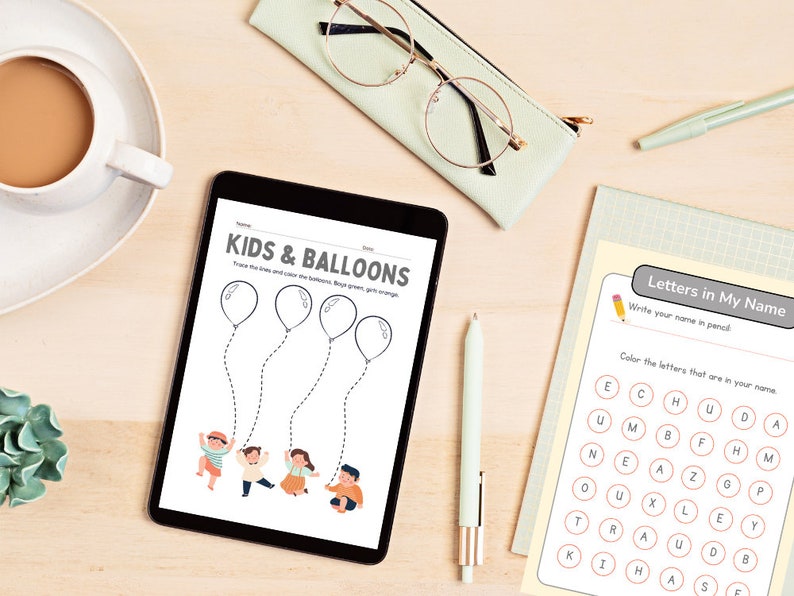 Alphabet Matching Game // Printable Worksheets // Learning // Preschool ...