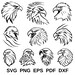 10 Eagle Face Svg, Vector Graphics Design Cut Print Dye Sub Laser ...