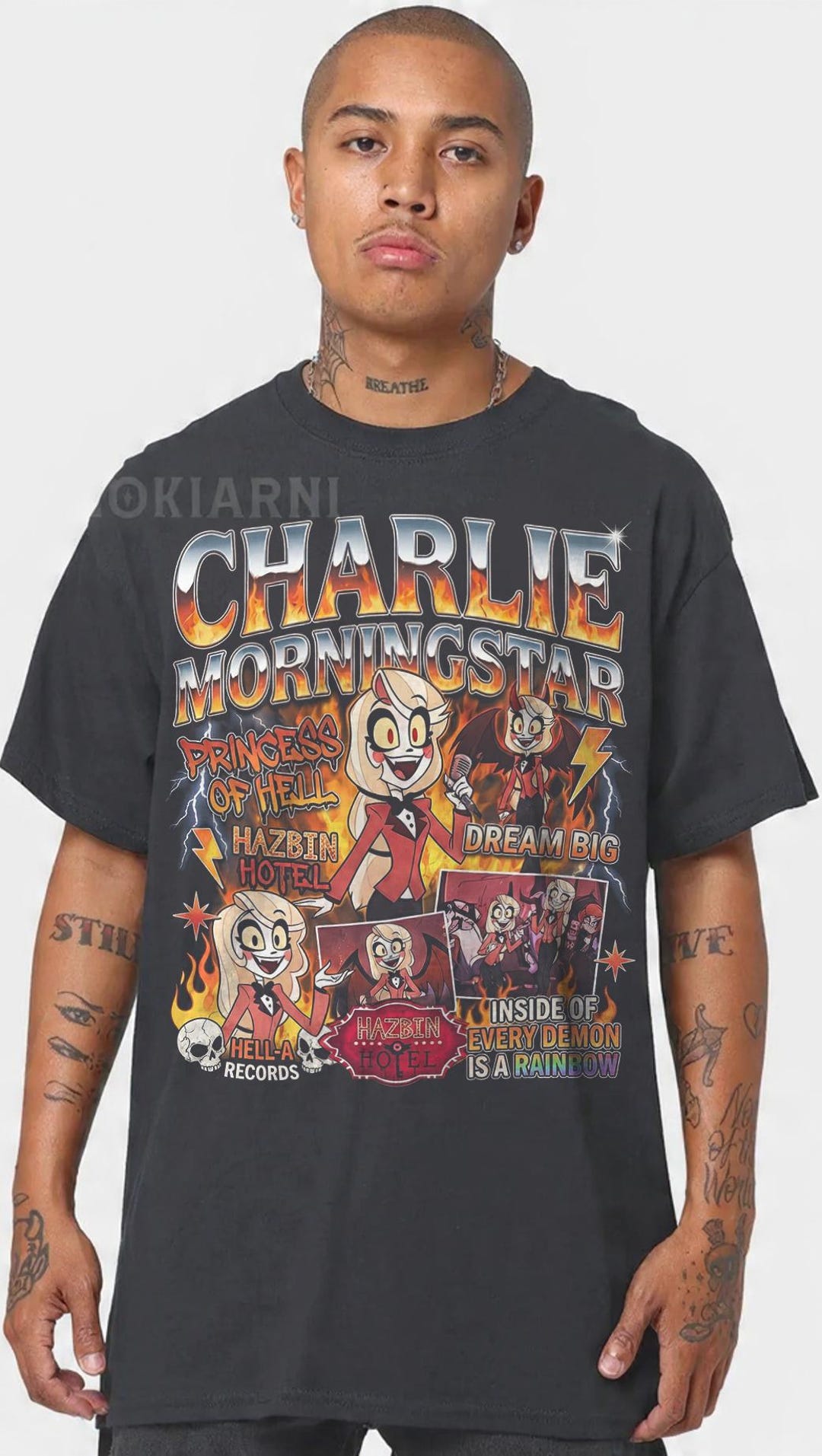Charlie Morningstar Shirt, Hazbin Hotel Bootleg Rap Tee, Vintage 90s ...