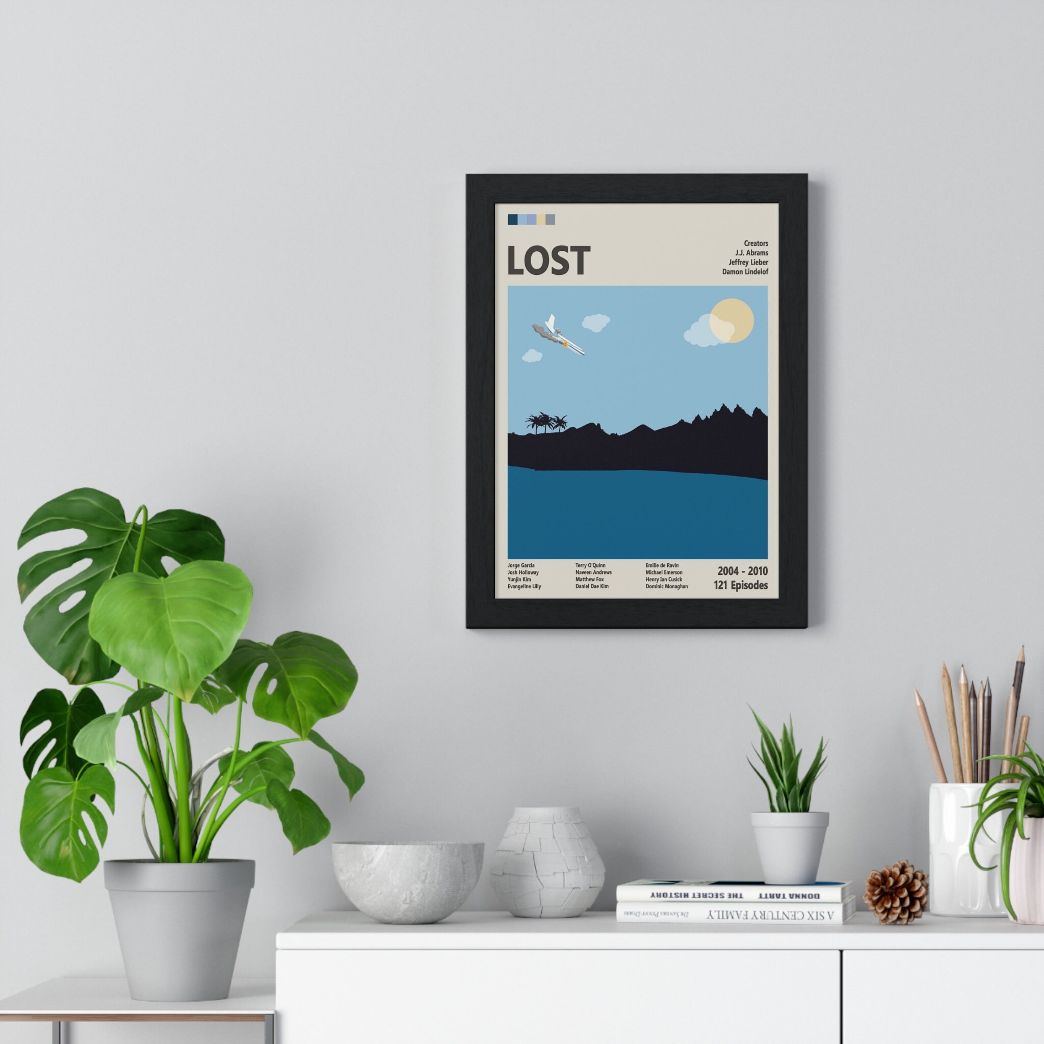 Lost TV Series Poster Poster Print, Minimalist Poster, Framed, Poster ...