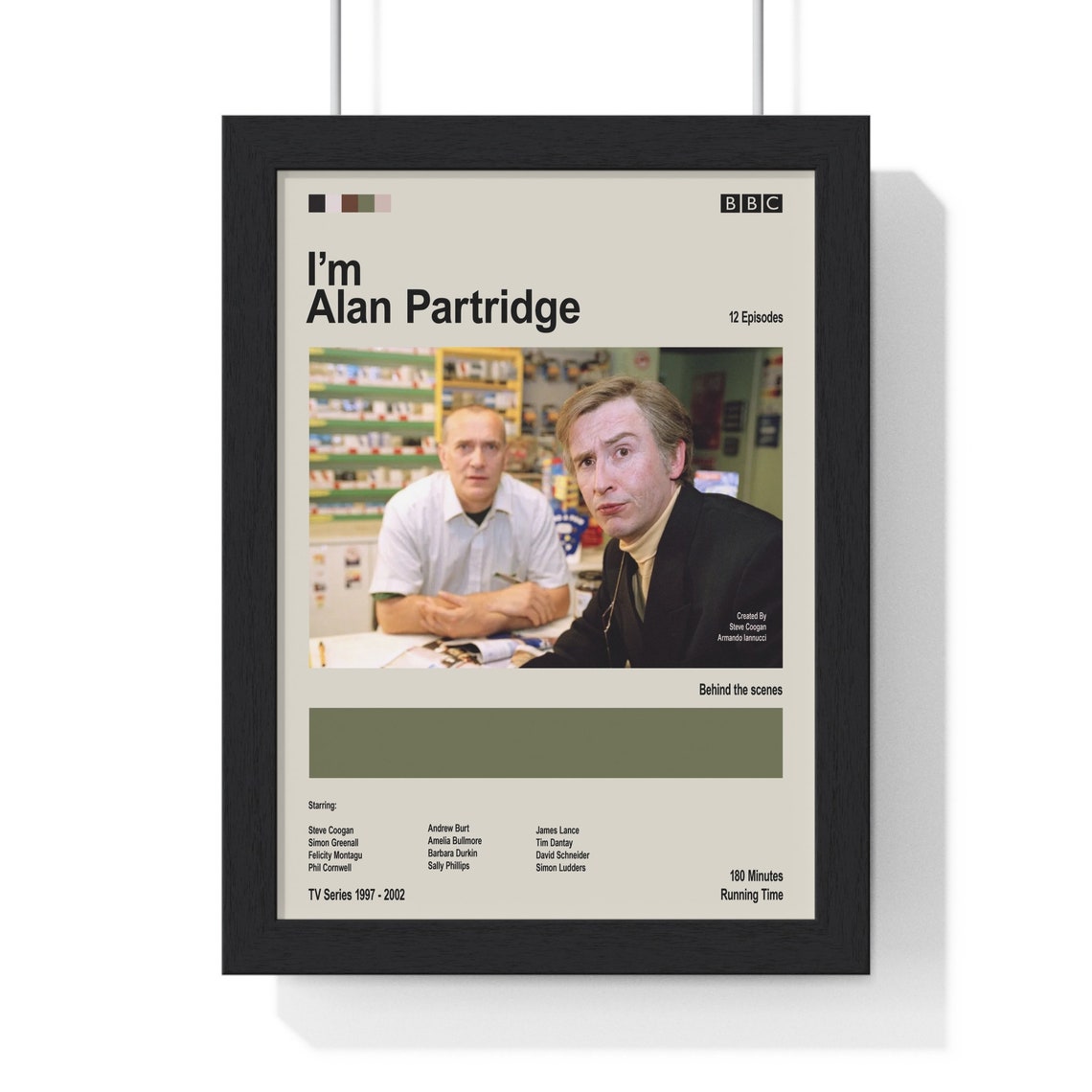 I'm Alan Partridge TV Show Poster Poster Print, Minimalist Poster ...
