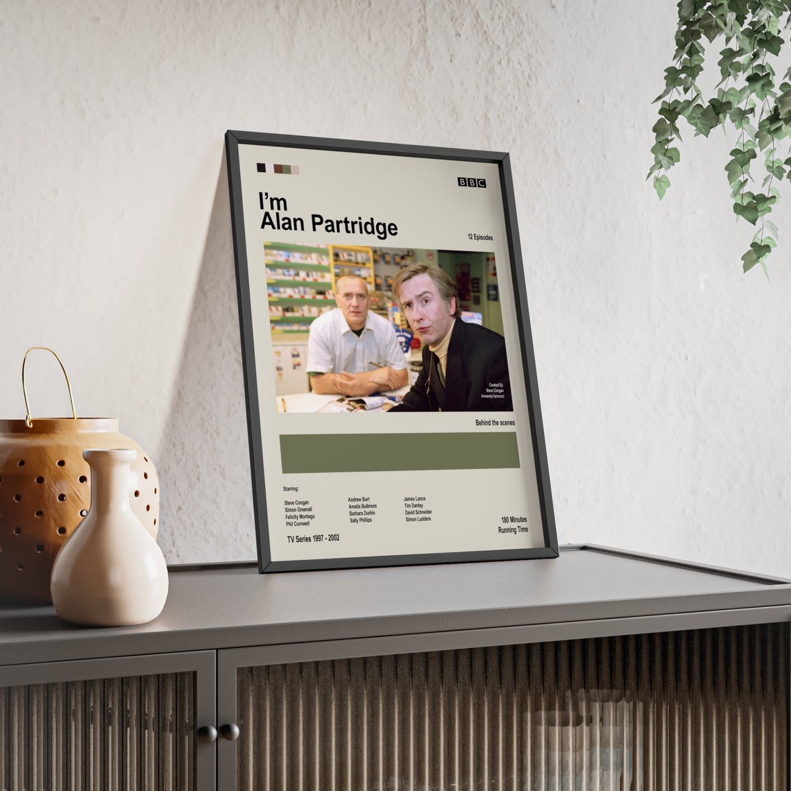 I'm Alan Partridge TV Show Poster Poster Print, Minimalist Poster ...