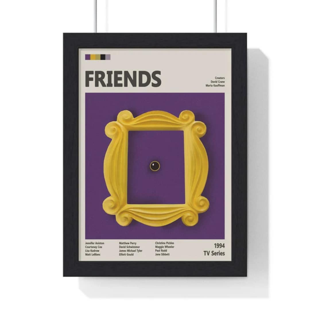 Friends TV Show Poster Poster Print, Minimalist Poster, Framed, Poster ...