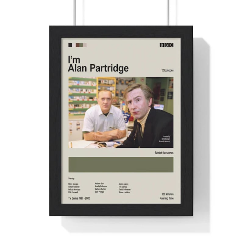 I'm Alan Partridge TV Show Poster Poster Print, Minimalist Poster ...
