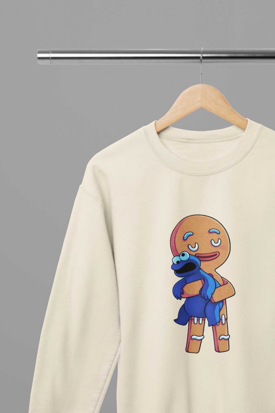 Gingerbread Man Cookie Monster Lover Chucky Childs Play Sweatshirt - Etsy