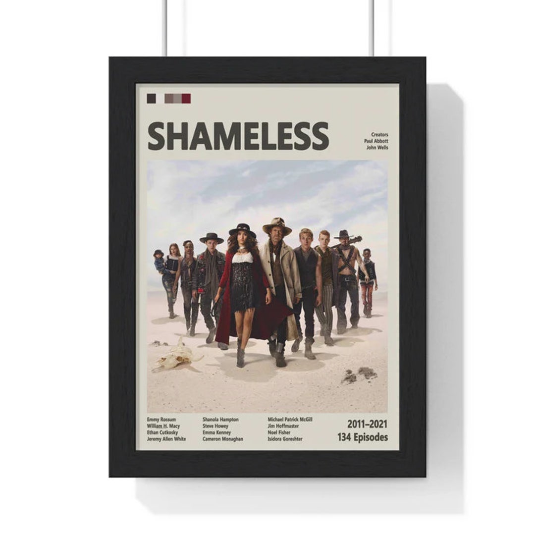 Shameless U.S. TV Series Poster Poster Print, Minimalist Poster, Framed ...