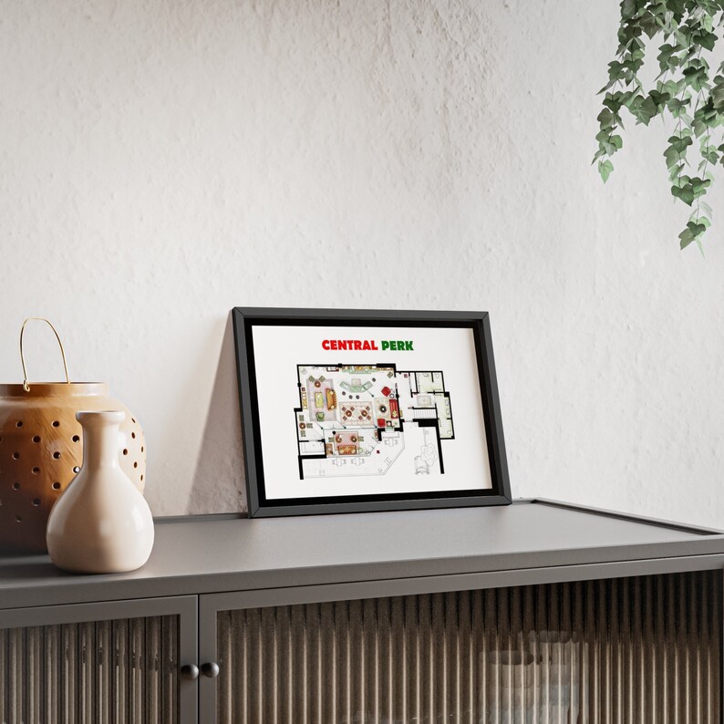 Friends Central Perk Floorplan Poster Poster Print, Minimalist Poster ...