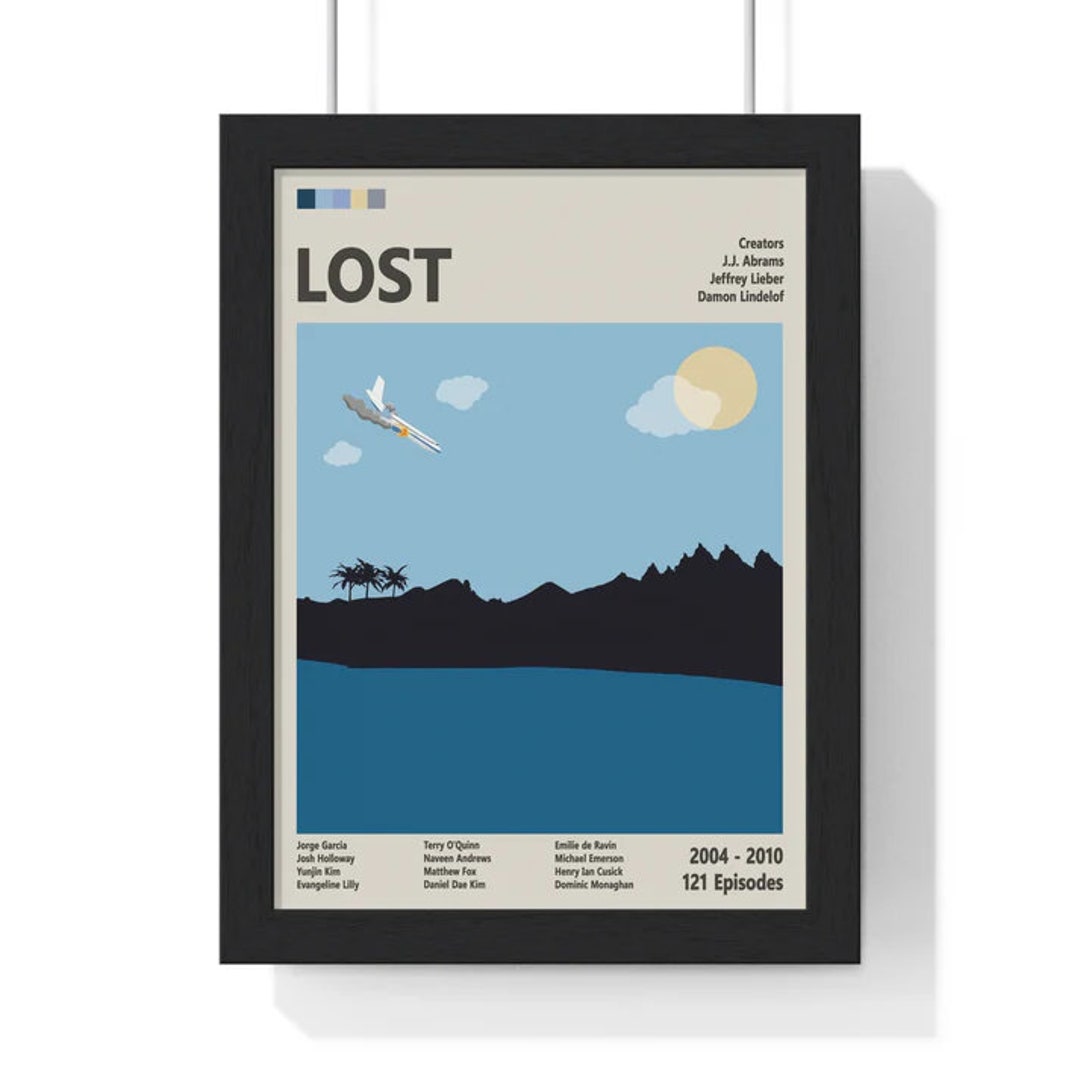 Lost TV Series Poster Poster Print, Minimalist Poster, Framed, Poster ...