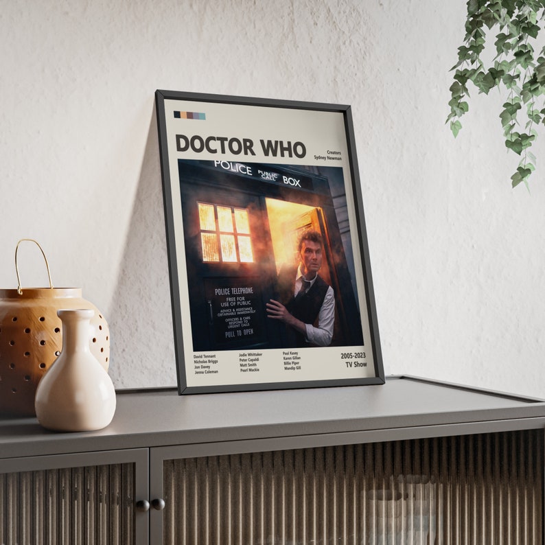 Dr Who David Tennant TV Series Poster Poster Print, Minimalist Poster ...