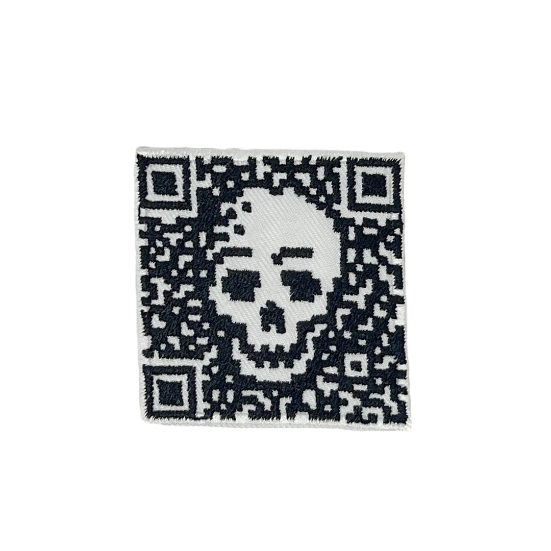 NH Skull Barcode Iron on Patch - Embroidery Applique Patches for ...