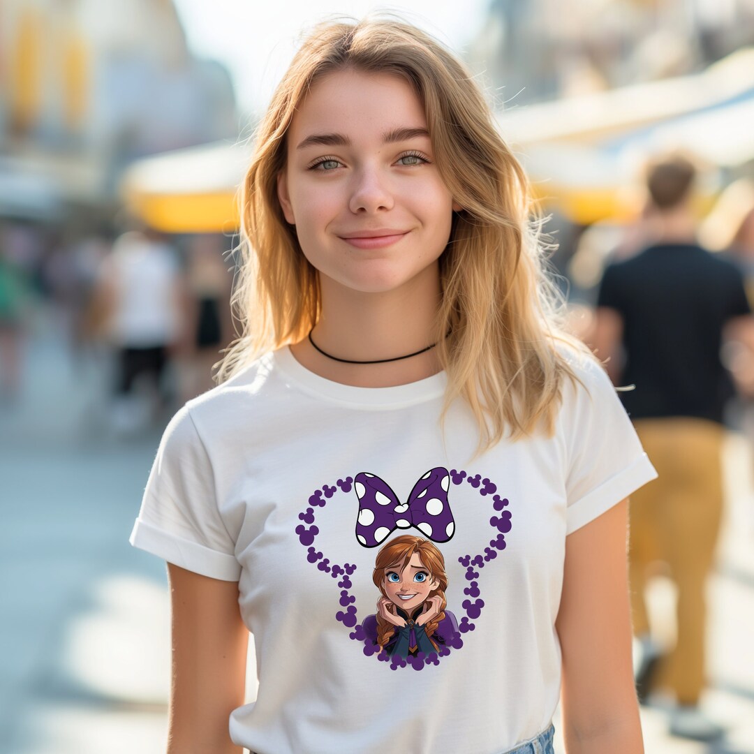 Princess Anna Mouse Ears Shirt, Disneyland Frozen Anna Shirt, Anna ...