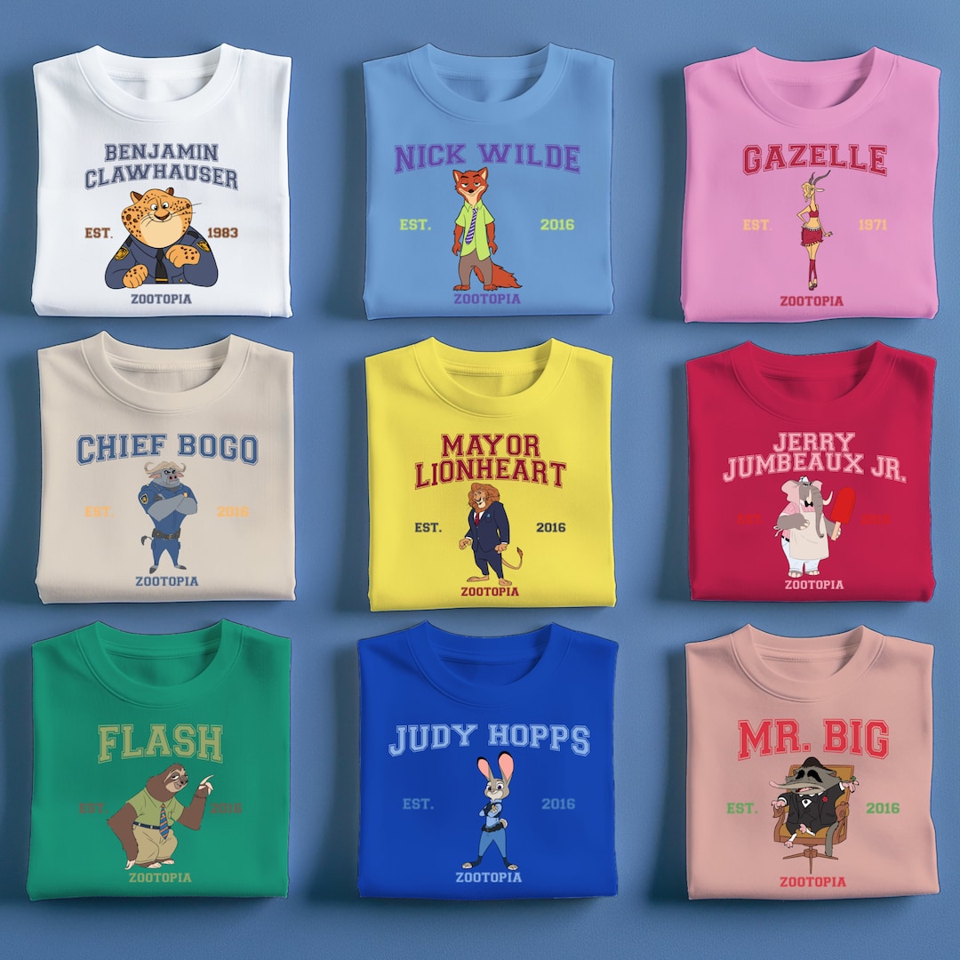 Zootopia Varsity Shirt | Birthday Gift for Zootopia Fan, Disneyland ...