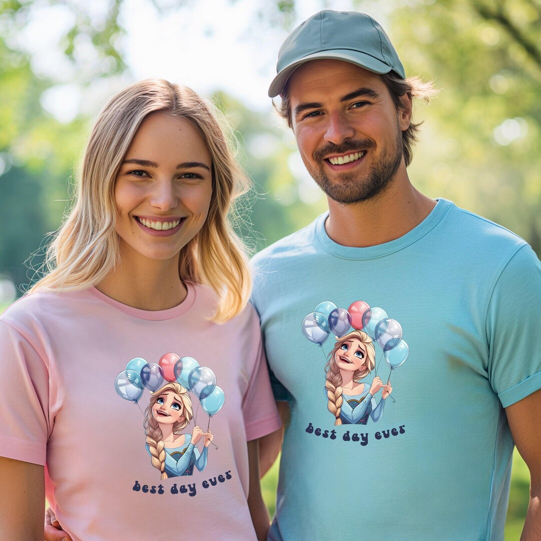 Elsa Balloons Shirt, Princess Elsa Best Day Ever Shirt, Birthday Gift ...