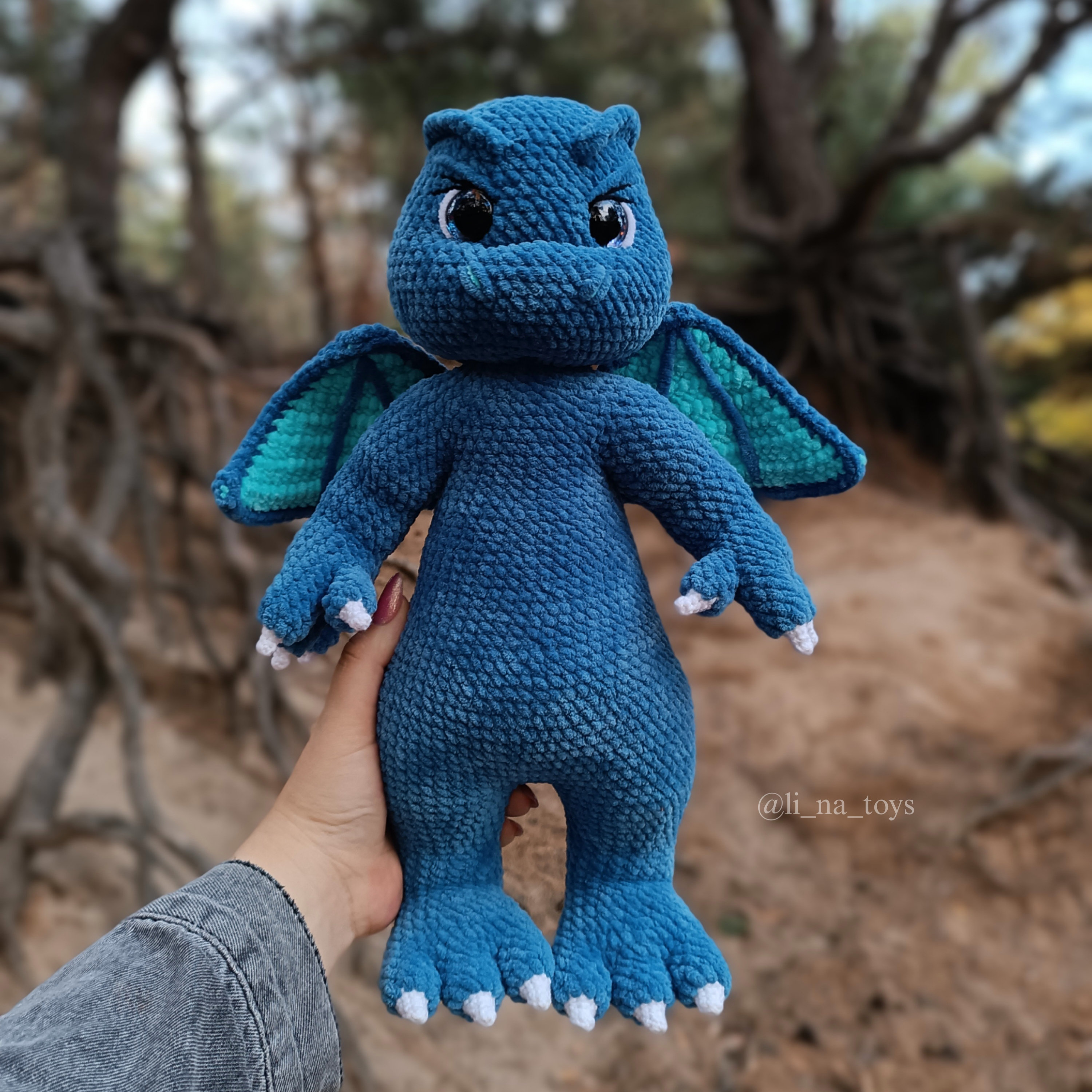 DIY Blue Dragon Amigurumi - Instant Download Crochet Pattern - Etsy