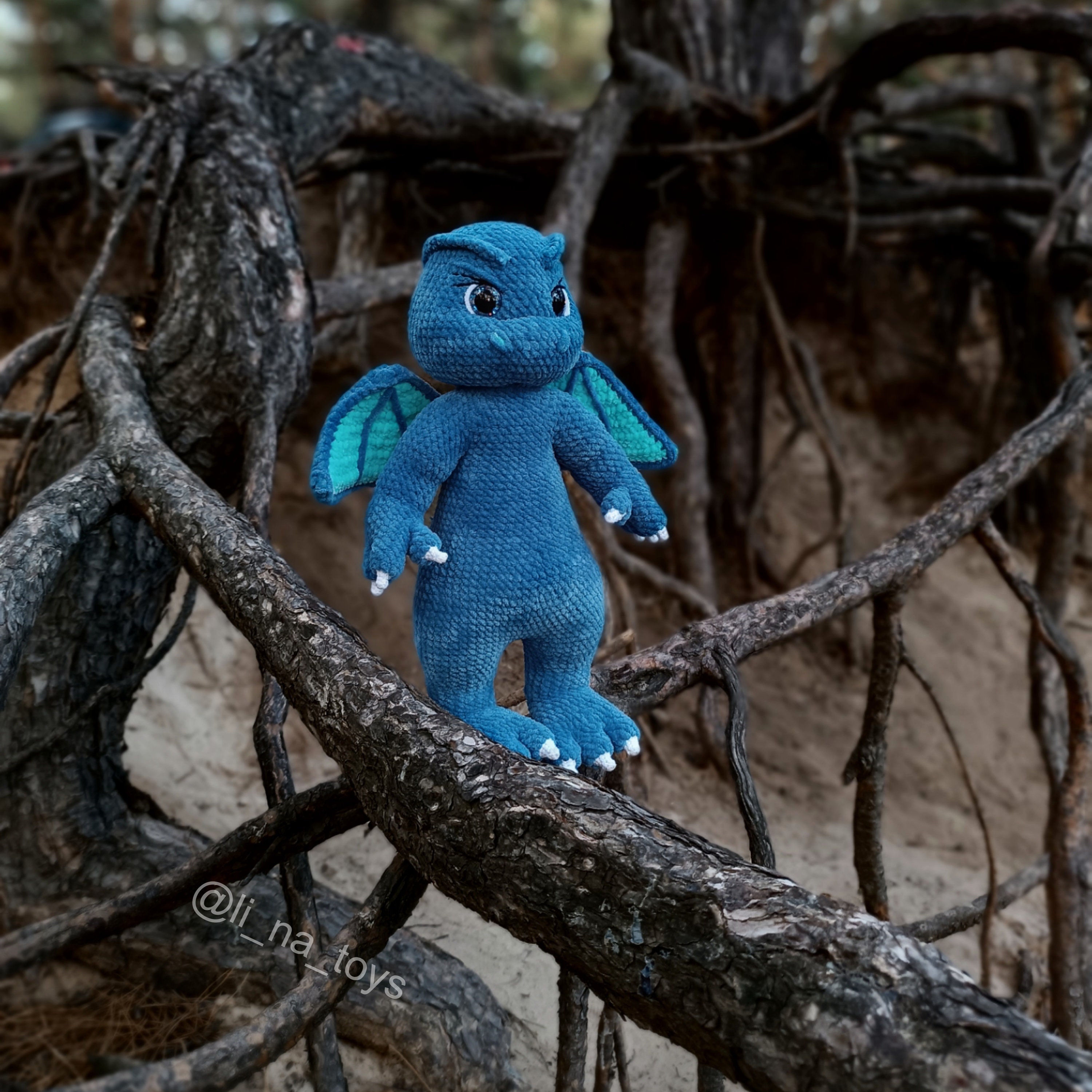 DIY Blue Dragon Amigurumi - Instant Download Crochet Pattern - Etsy