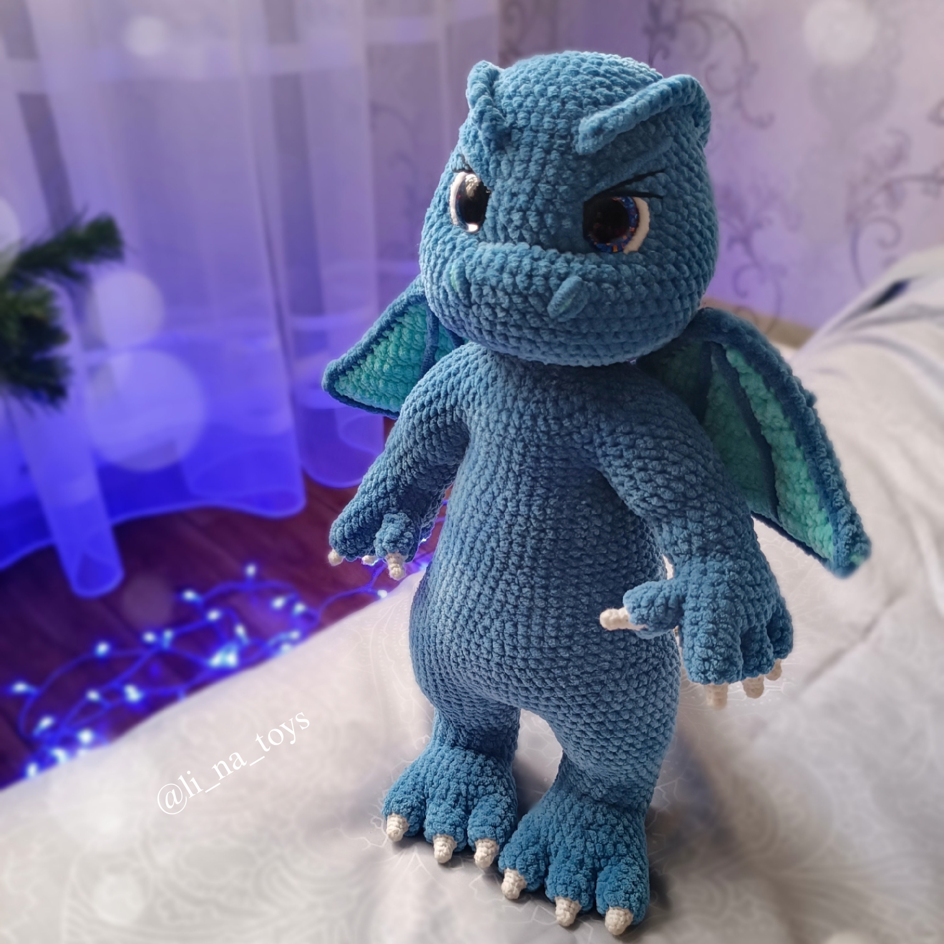 DIY Blue Dragon Amigurumi - Instant Download Crochet Pattern - Etsy