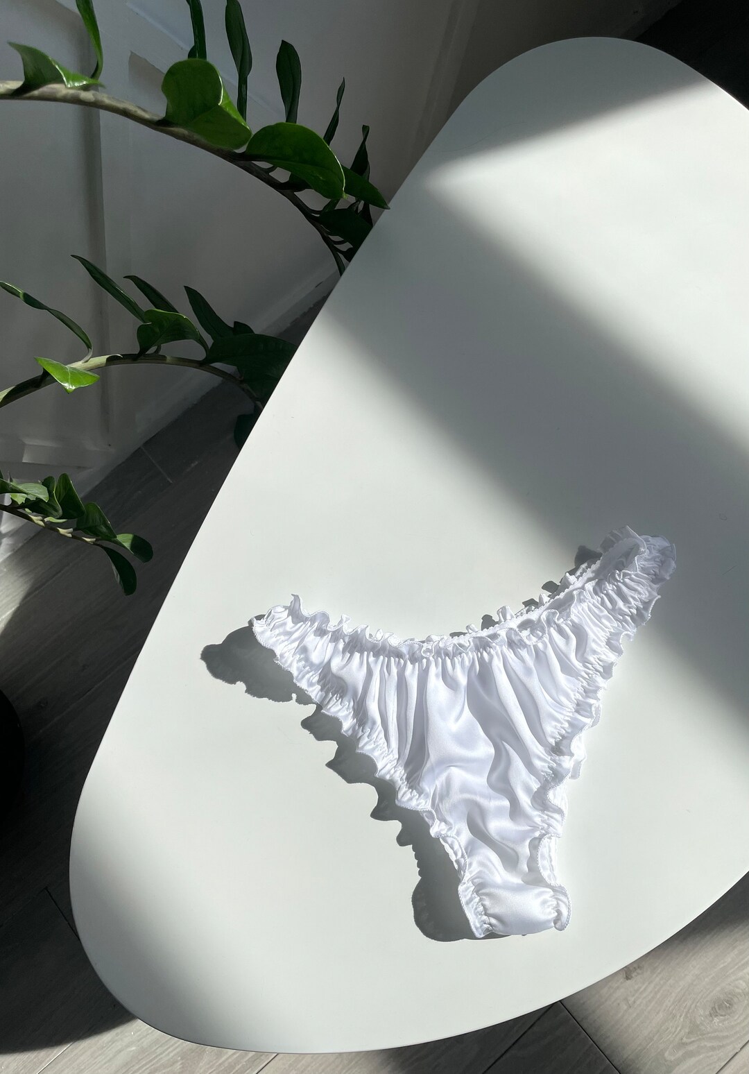 Satin Pajamas, Ruffle Satin Silk Sissy Panties Top and Shorts, Daughter ...