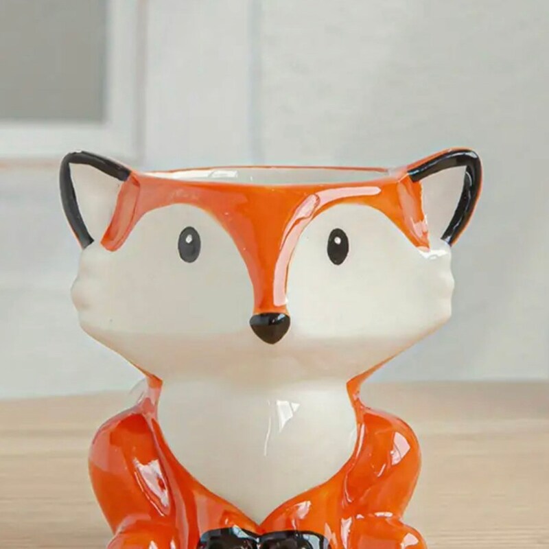 Fox Flower Pot - Etsy