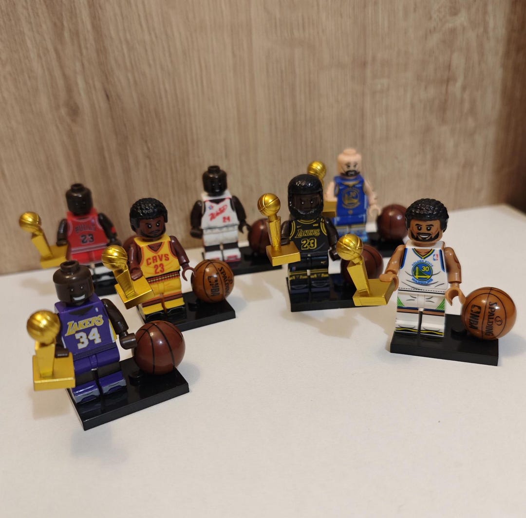 NBA Basketball Legends Minifigures and Keychains - Etsy UK