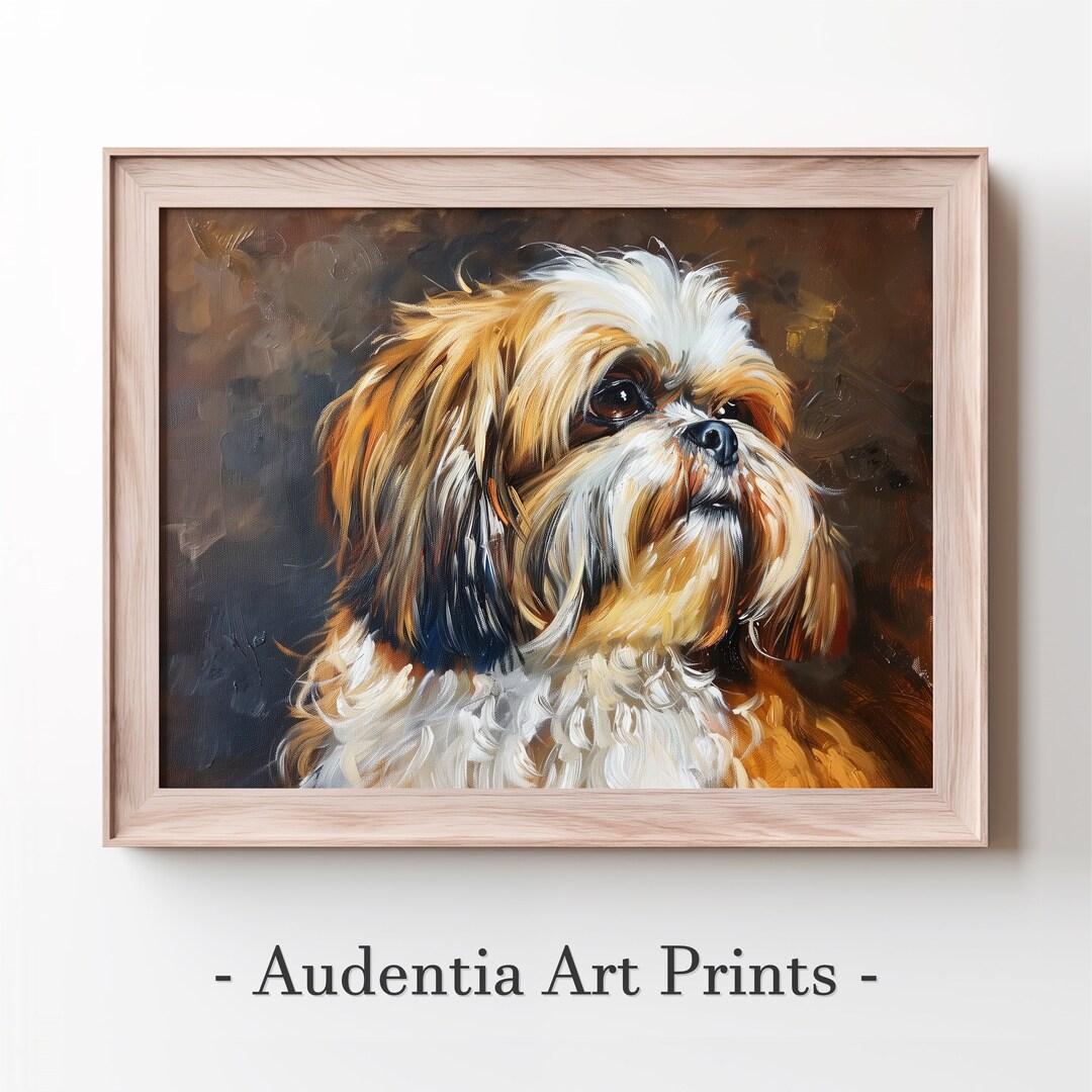 Printed Shih Tzu Wall Art Poster - Etsy