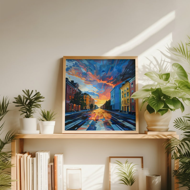 Printable Modern Street View Wall Art - Etsy